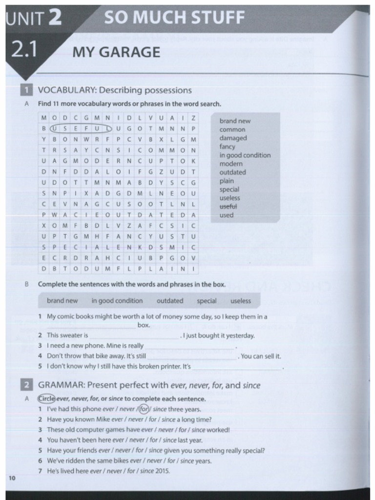 Evolve 3A - Unit 2 - Workbook | PDF