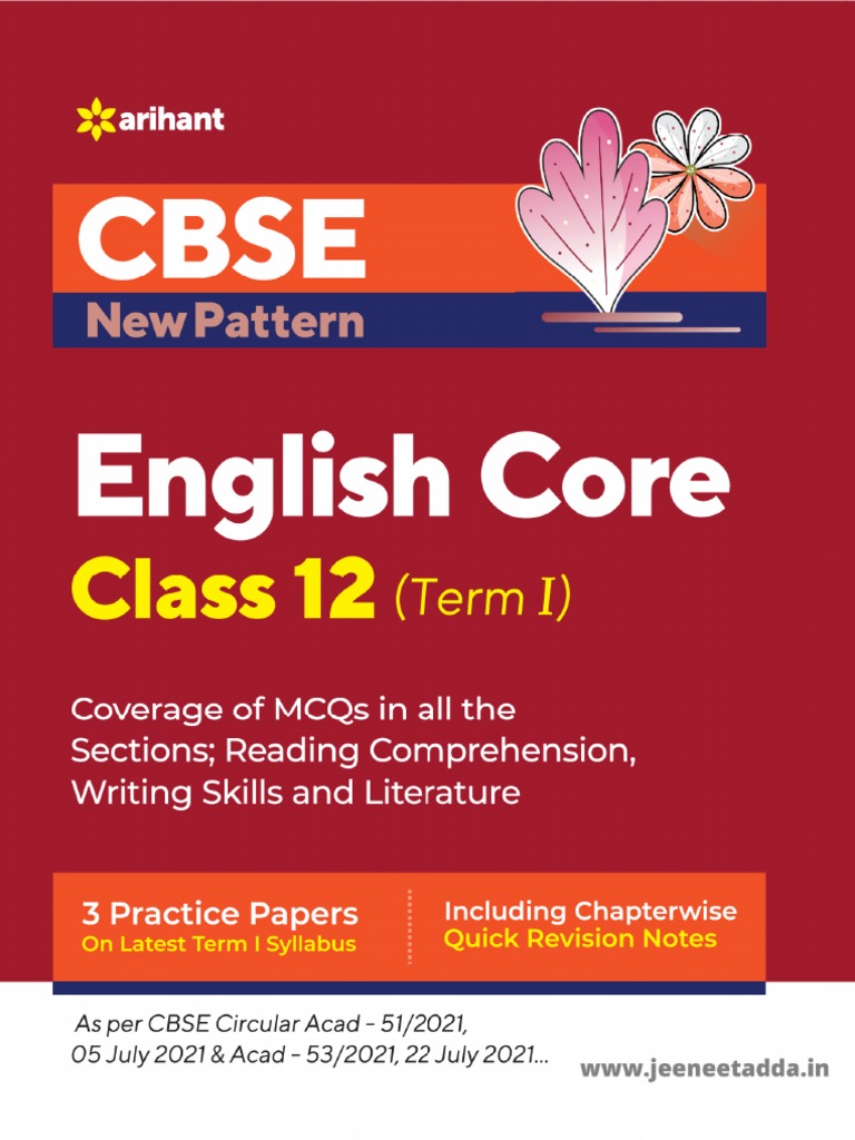 Arihant English Core Class 12 Term 1 (WWW - Jeeneetadda.in) | PDF