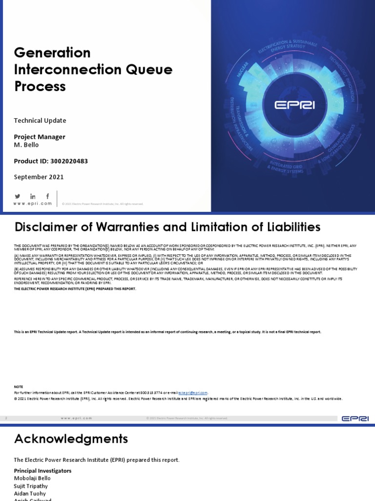 Generation Interconnection Queue Process | PDF | Electrical Grid ...