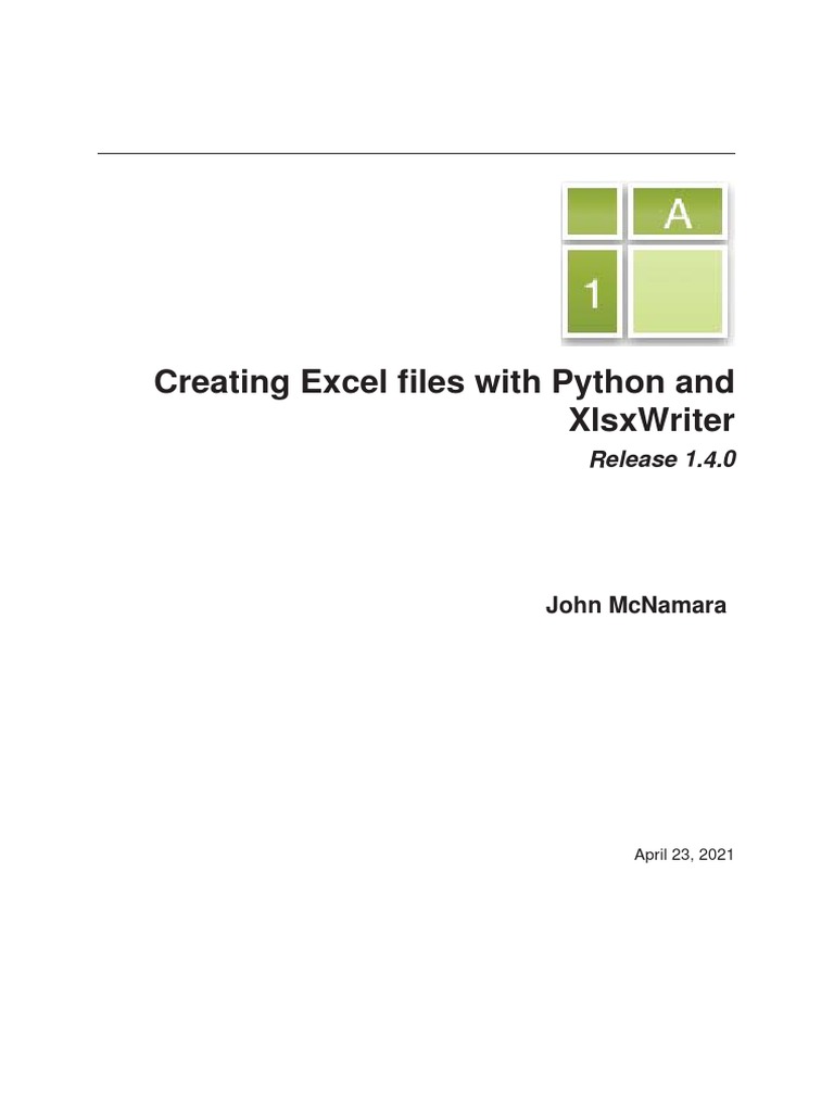 Creating Excel files with Python and XlsxWriter | PDF | Microsoft Excel | Information Technology ...