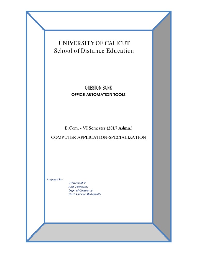 Office Automation Tools | PDF | Microsoft Excel | Microsoft Word