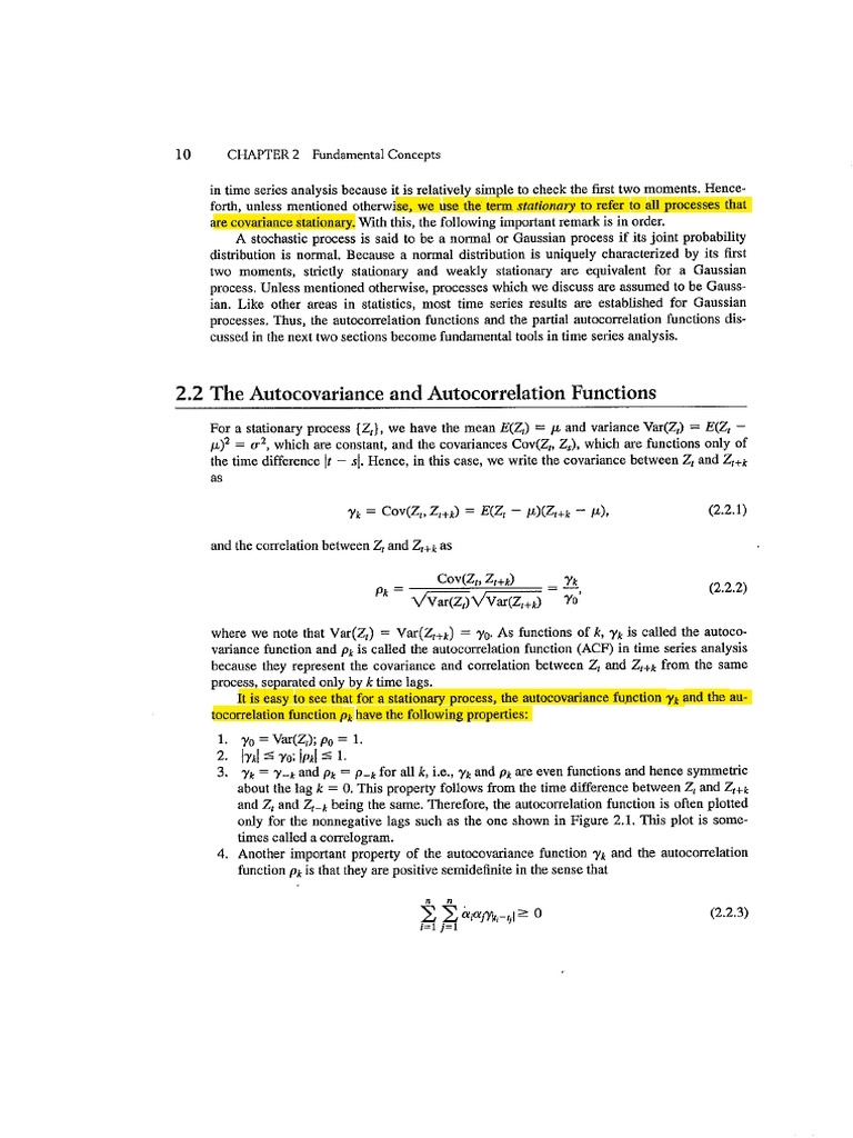 Time Series Analysis Univariate and Multivariate Methods by William Wei PDF Pages 30 35 | PDF ...