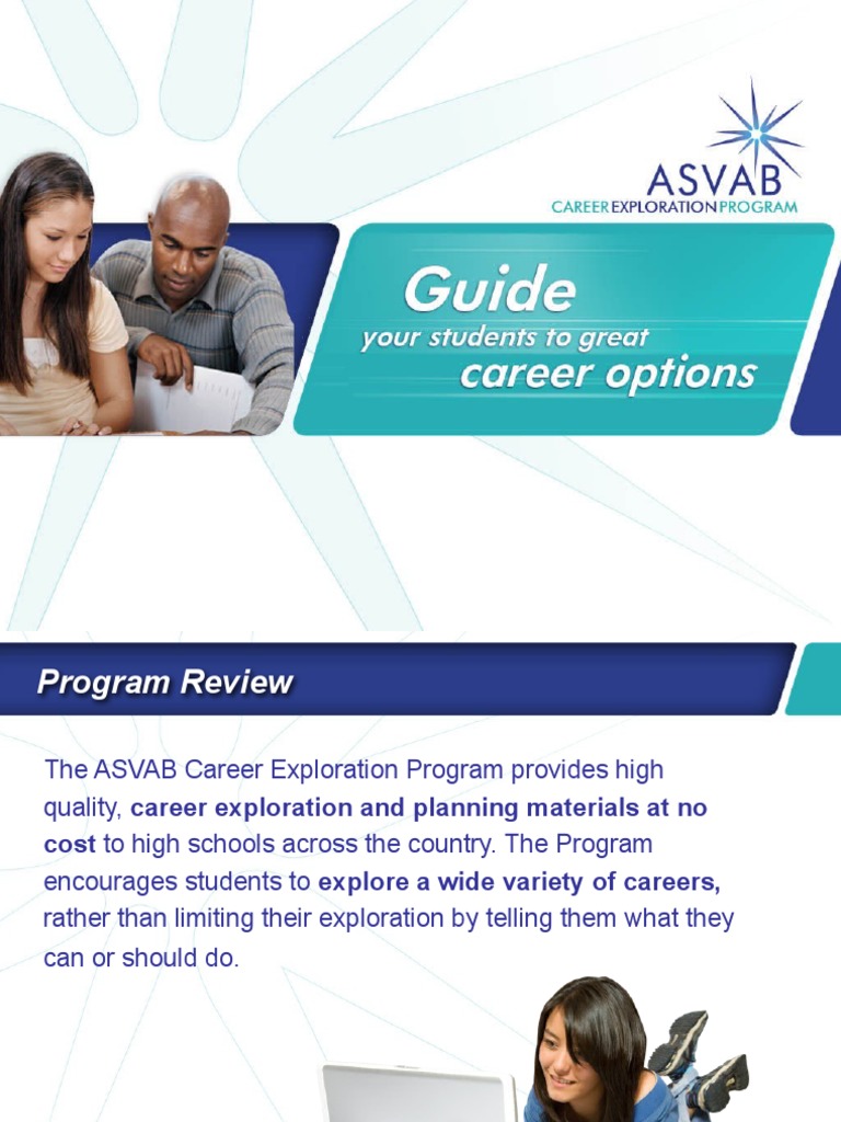 ASVAB Overview Presentation | Download Free PDF | School Counselor ...