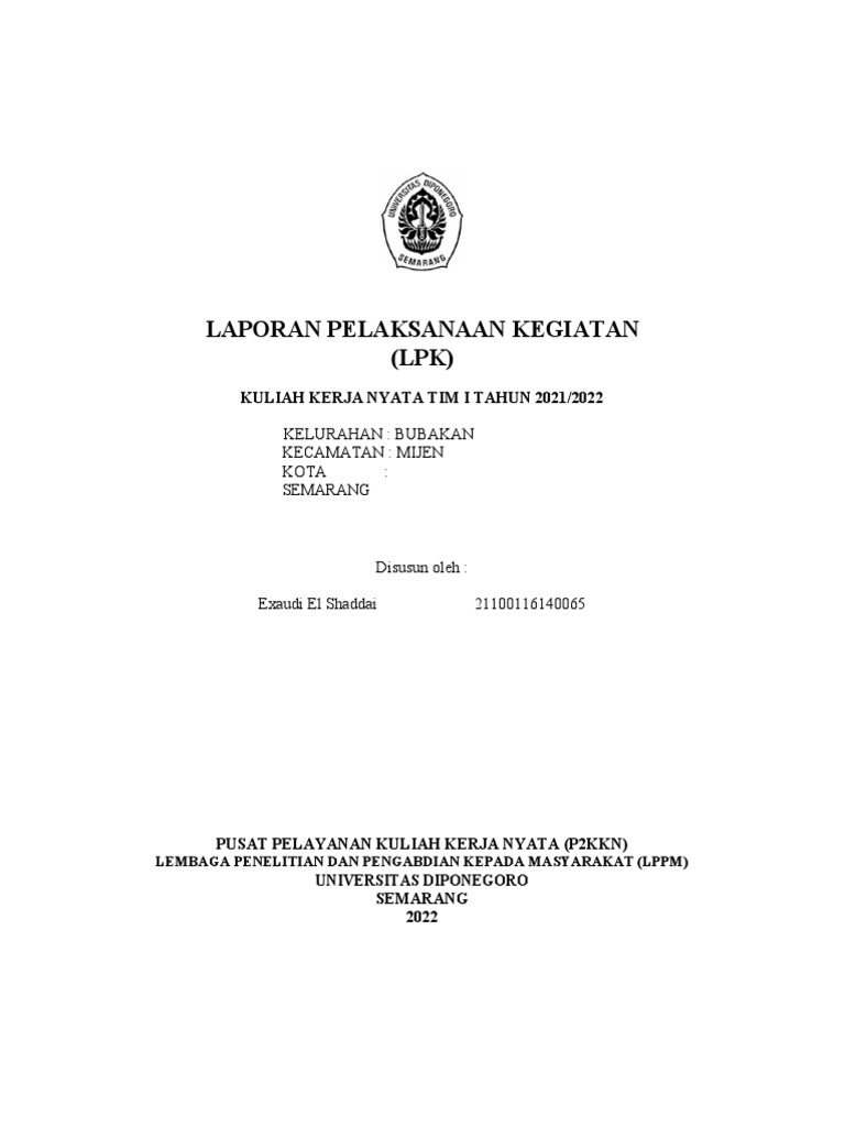 LPK - Resmi - Exaudi El Shaddai | PDF