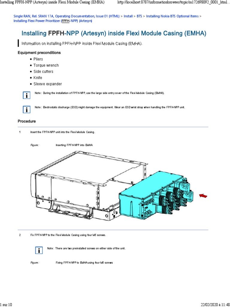Installing FPFH-NPP (Artesyn) Inside Flexi Module Casing (EMHA) | PDF ...