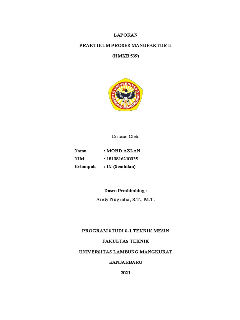 Mohd Azlan - 1910816210025 - Laporan Promanu II - Bab 1 2 3 4 ...