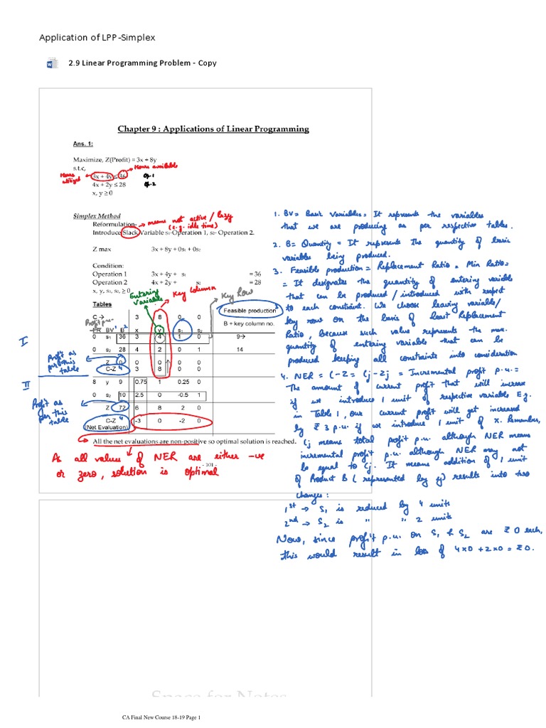 Application of LPP-Simplex-1-3 | PDF