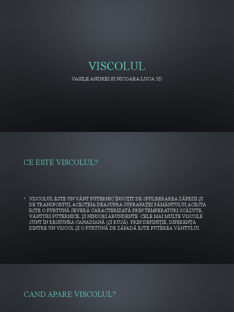 Viscolul | PDF
