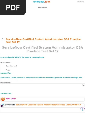 ServiceNow Certified System Administrator CSA Practice Test, 49% OFF