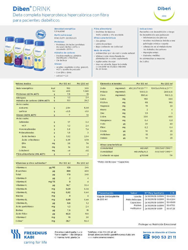 Diben Drink | PDF | Diabetes | Comida y bebida