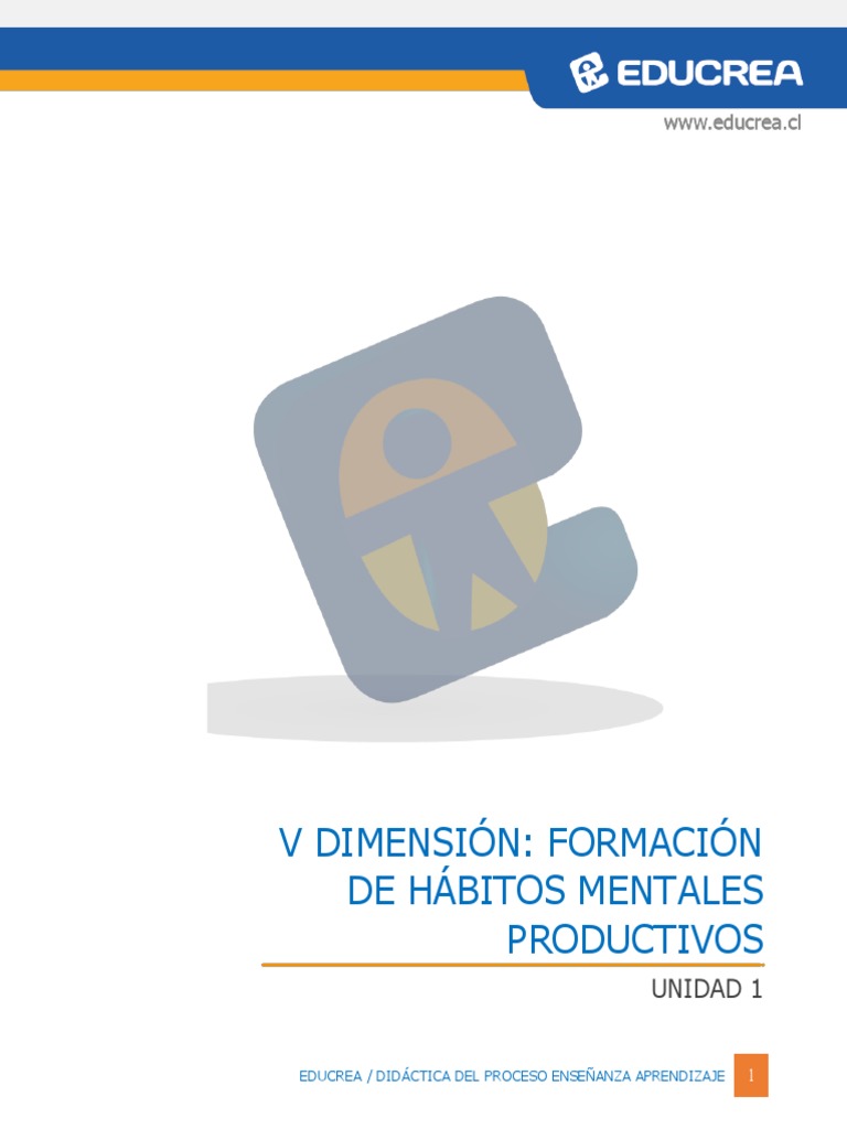 E-DPEA-BASE-U1-AS-D3-V DIMENSIÓN - PDF VF | PDF | Aprendizaje | Teoria ...