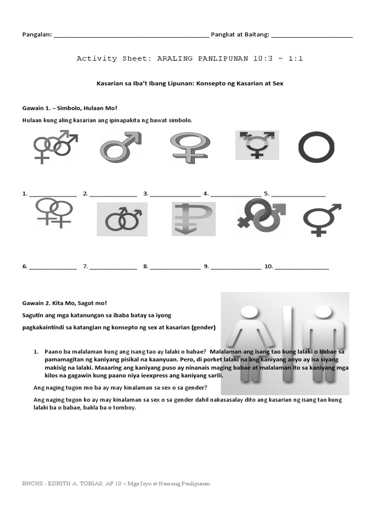 Konsepto NG Sex at Gender | PDF