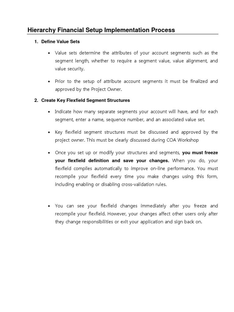 Financial Hierarchy Setup Guide | PDF | Cross Validation (Statistics ...