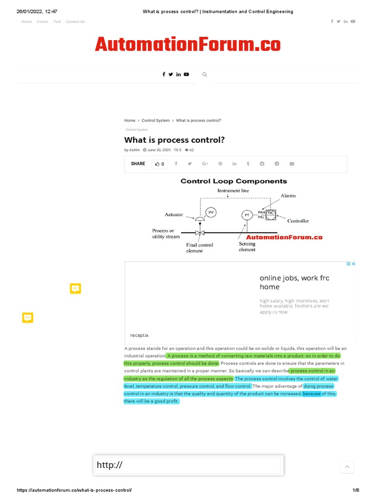 Process Control - Instrumentation and Control Engineering Interview ...