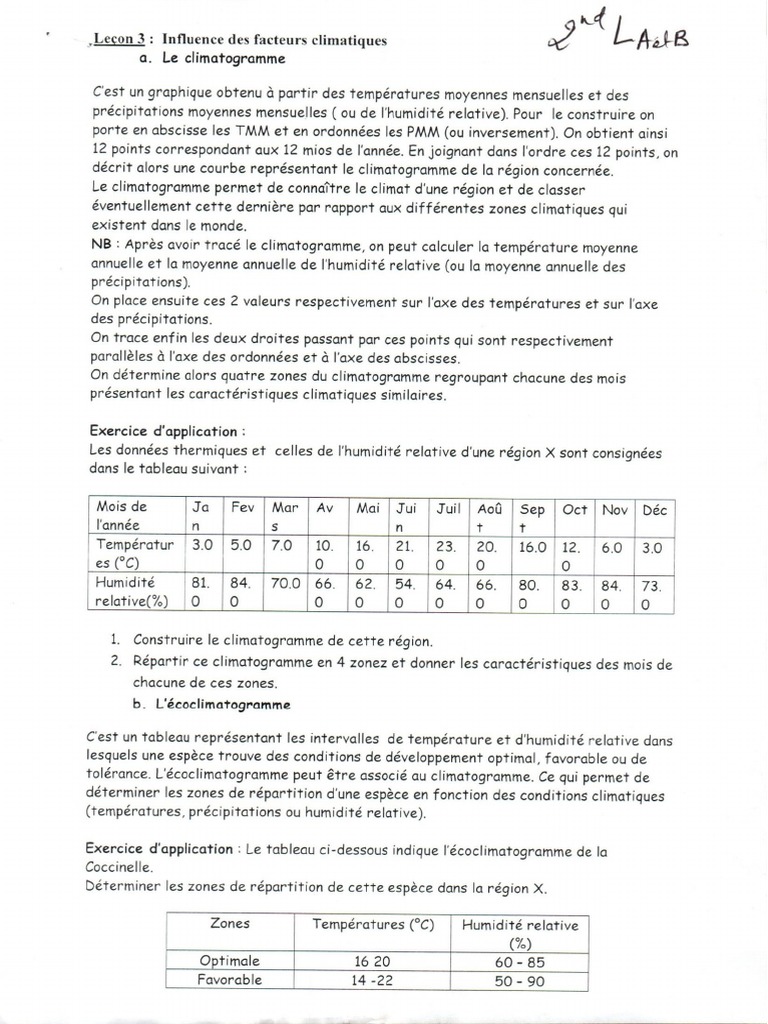 Seconde L EXERCICES VACANCES Mars 2020 | PDF