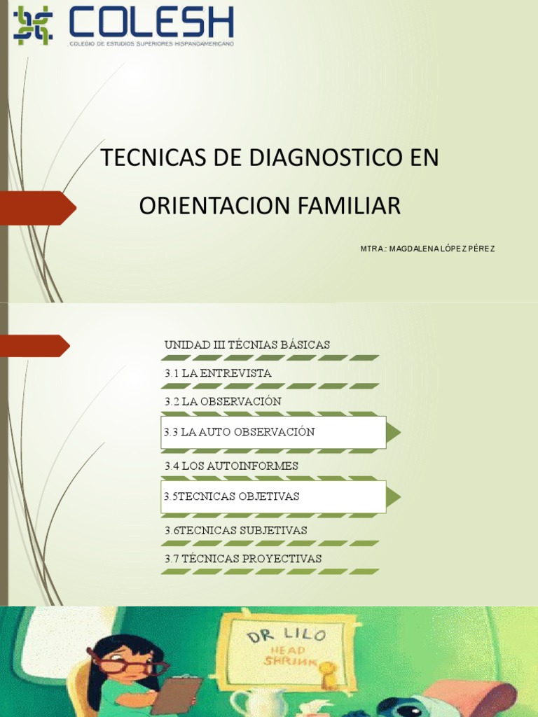 Técnicas de Diagnóstico Familiar | PDF | Relaciones personales, crianza y desarrollo personal ...