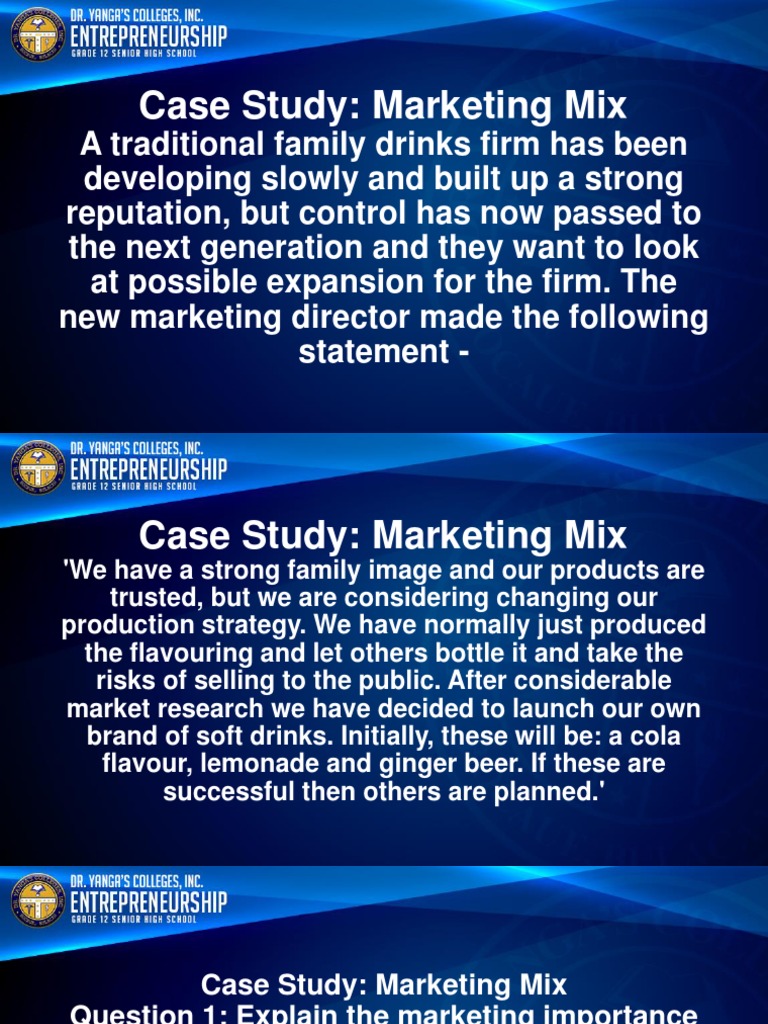 Case Study Marketing Mix | PDF