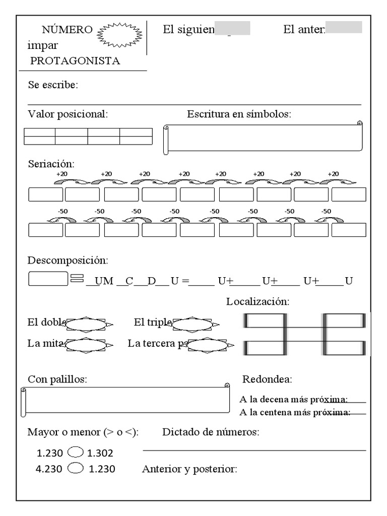 Plantillas para el Número Protagonista | PDF