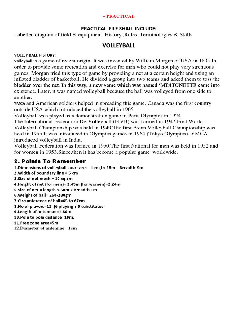 Xii Class Practical File | PDF | Body Mass Index | Volleyball