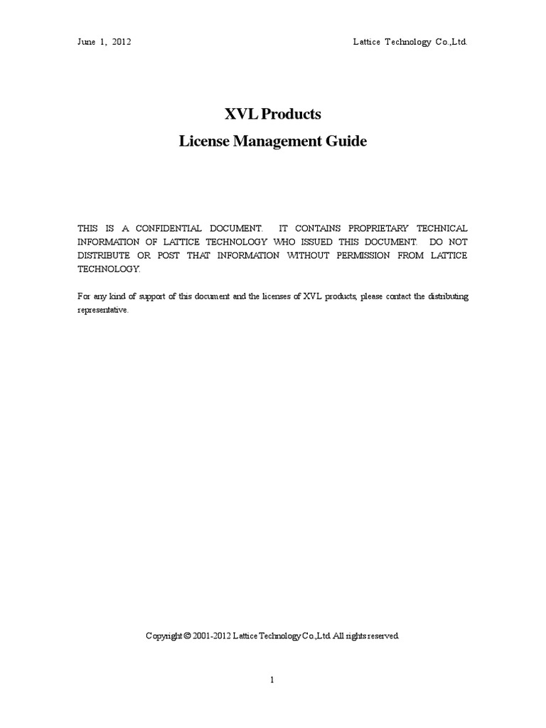 XVL Products License Management Guide | PDF | Computer File | Internet ...