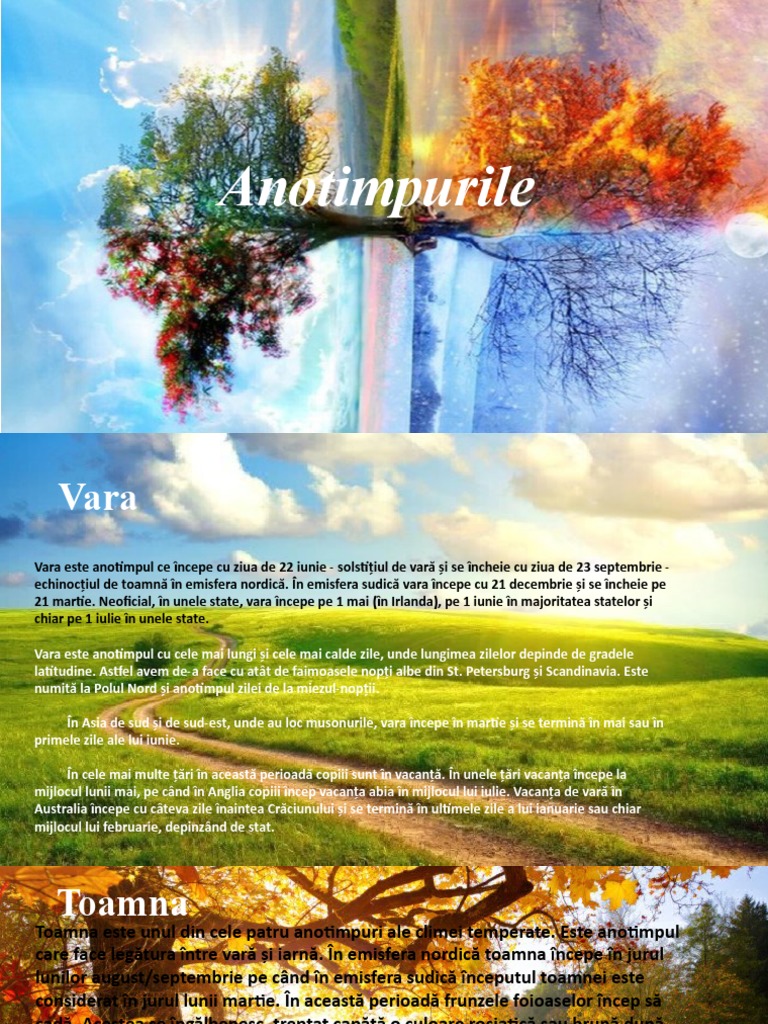 Anotimpurile | PDF