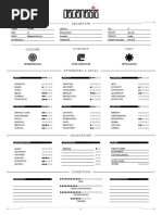 Mutant Future Character Sheet PDF | PDF