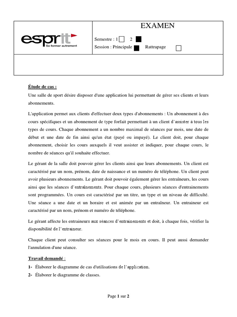 Uml Exple 1 | PDF | Informatique