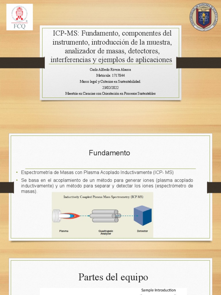 Icp MS | PDF | Espectrometría de masas | Química