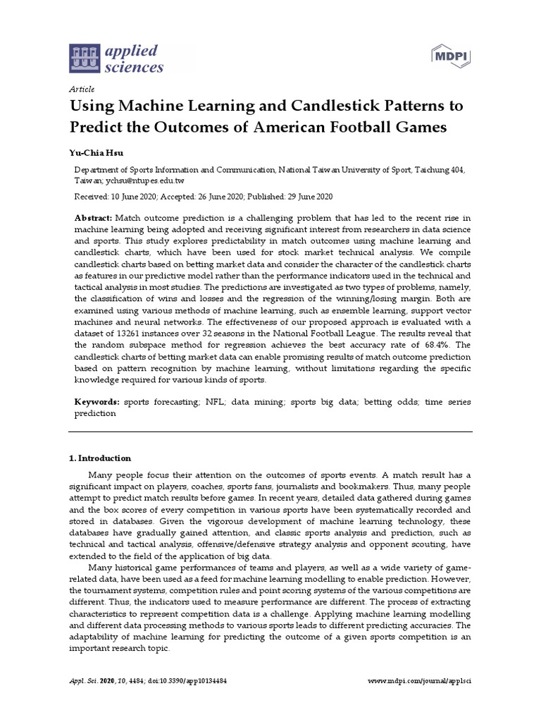 Using Machine Learning and Candlestick Patterns To | PDF | Machine Learning | Prediction