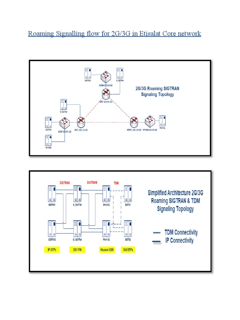 Roaming Signaling Connectivity | PDF