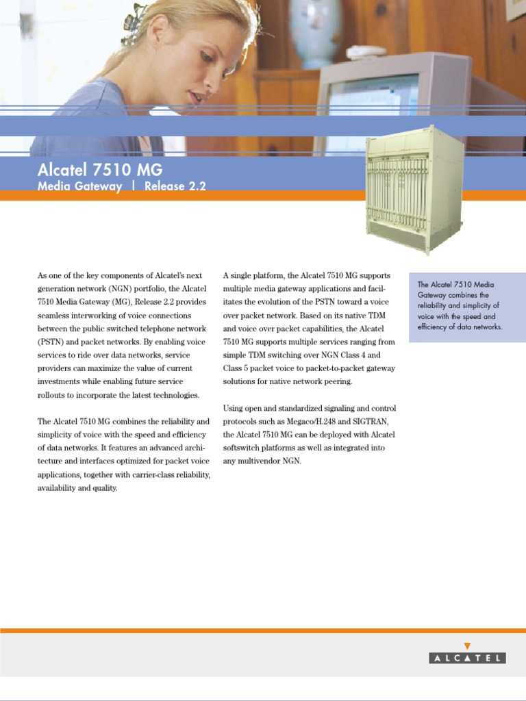 Alcatel 7510 MG: Media Gateway - Release 2.2 | Download Free PDF ...