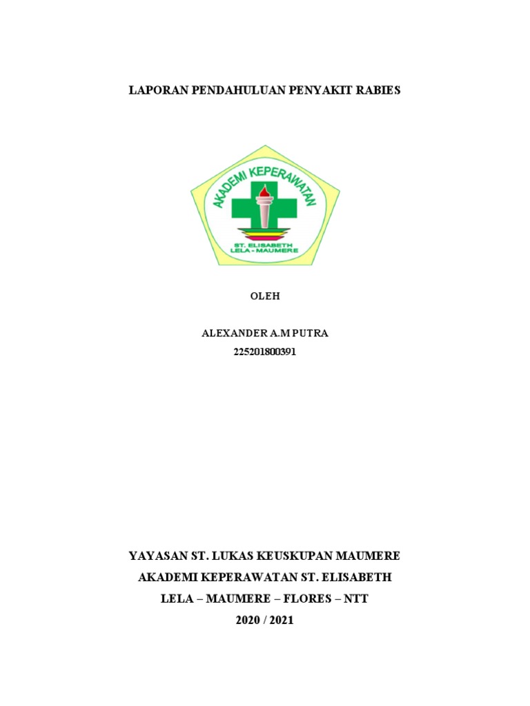 Makalah Epidemiologi Penyakit Rabies Leksi | PDF