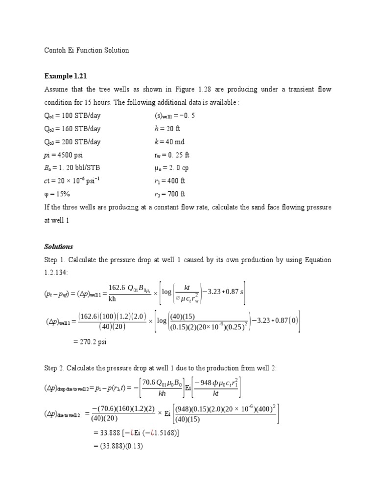 Contoh Ei Function Solution | PDF | Applied And Interdisciplinary ...