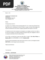 Letter of Request For Fogging and Misting | PDF | Health Sciences ...