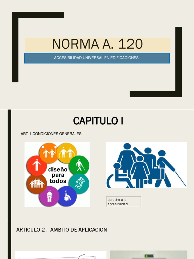 Norma A.120 | PDF | Ascensor | Obras intelectuales