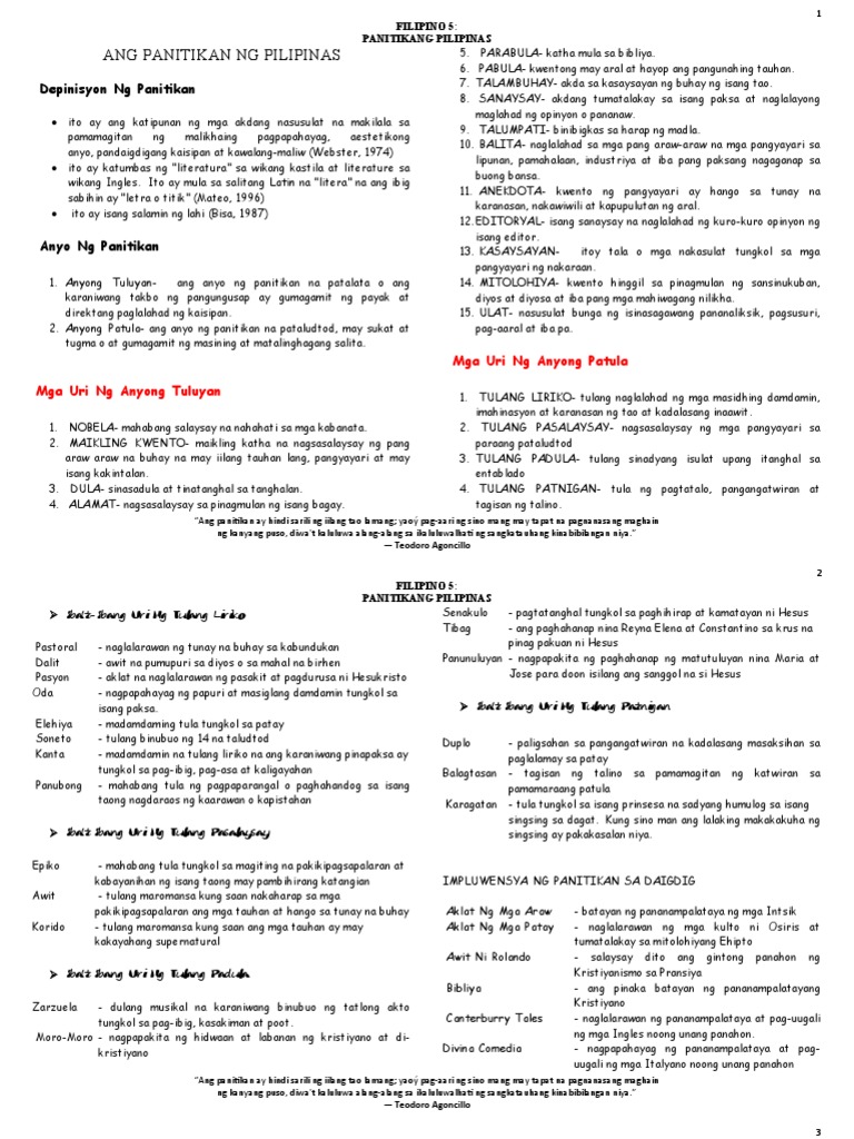 Filipino 5 Module | PDF