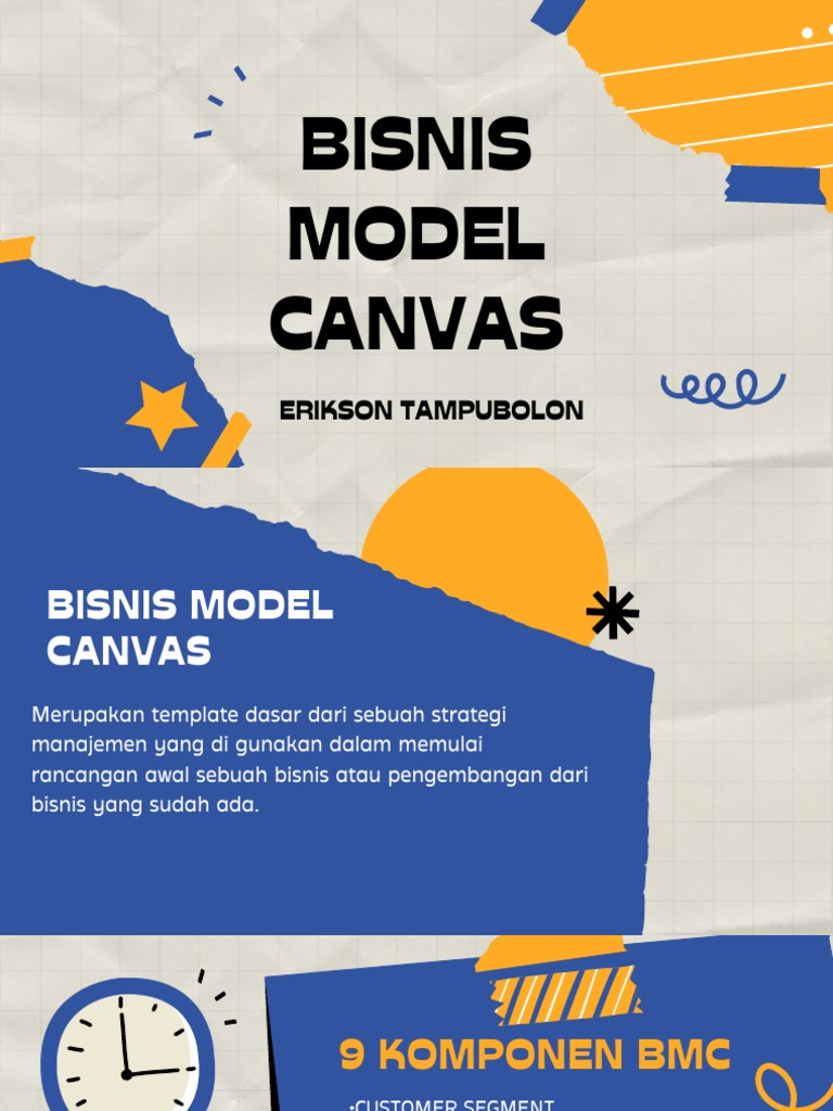 9 Komponen Utama Bisnis Model Canvas | PDF