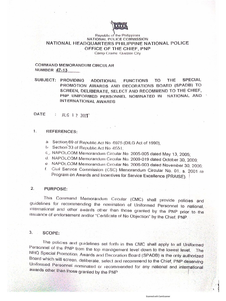 PNP CMC - 47-13 | PDF