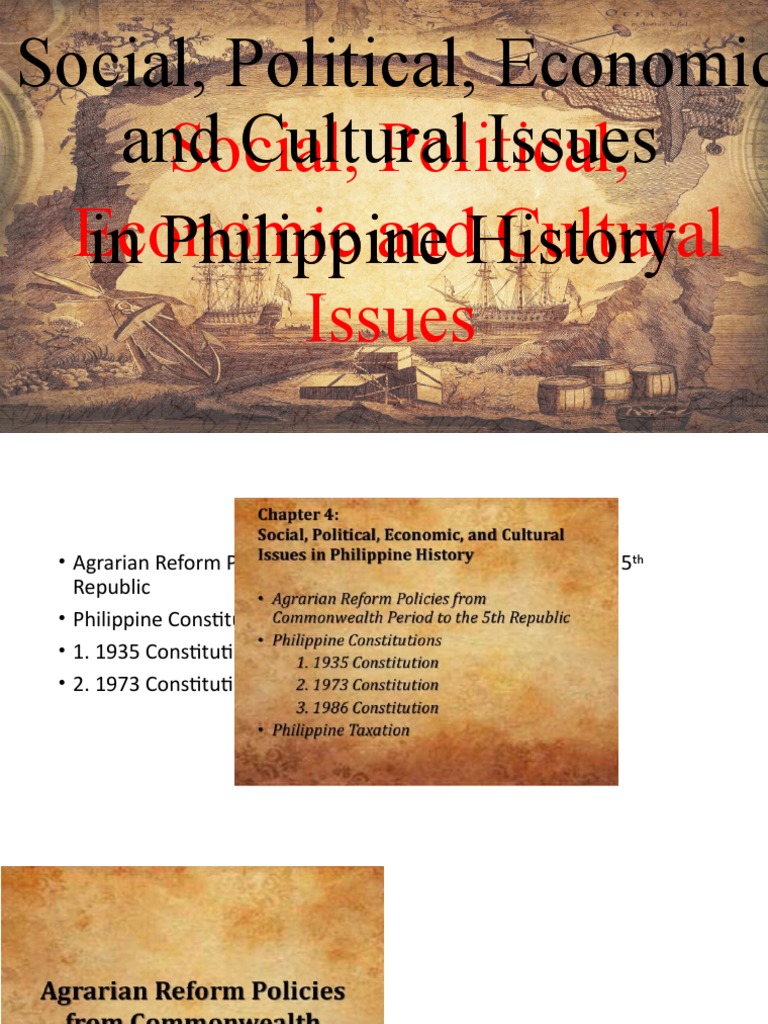 Social, Political, Economic and Cultural Issues | PDF