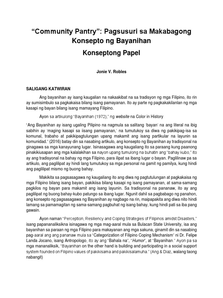 Konseptong Papel | PDF