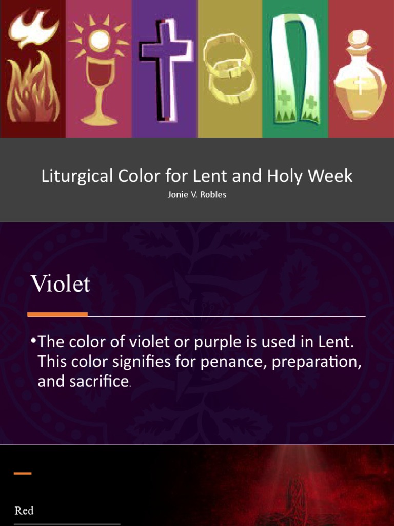 Liturgical Color For Lent and Advent | PDF