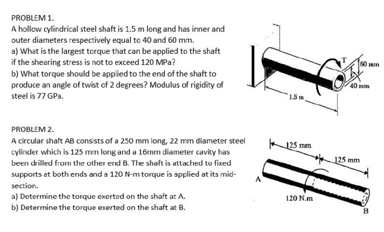 Torsion Circular Shaft | PDF