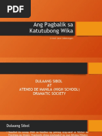 Tula Sa Panahon NG Amerikano at Dula | PDF