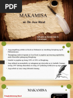 Makamisa Ni Dr. Jose Rizal | PDF