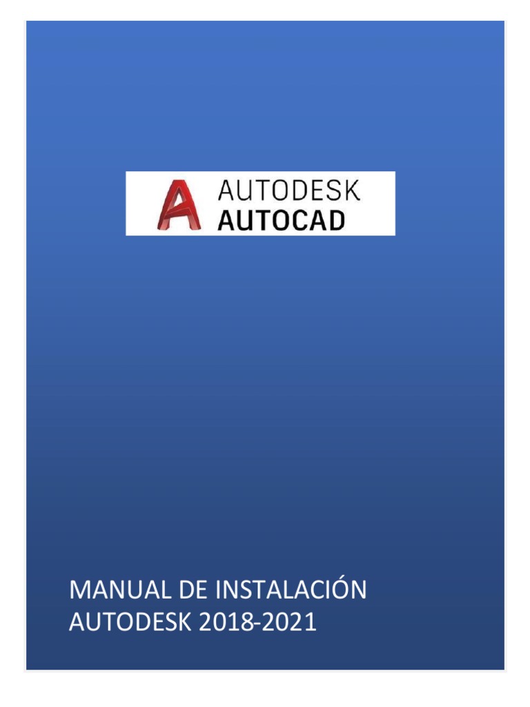 Manual de Instalación de AUTOCAD 2021 | PDF | Cad automático | Software