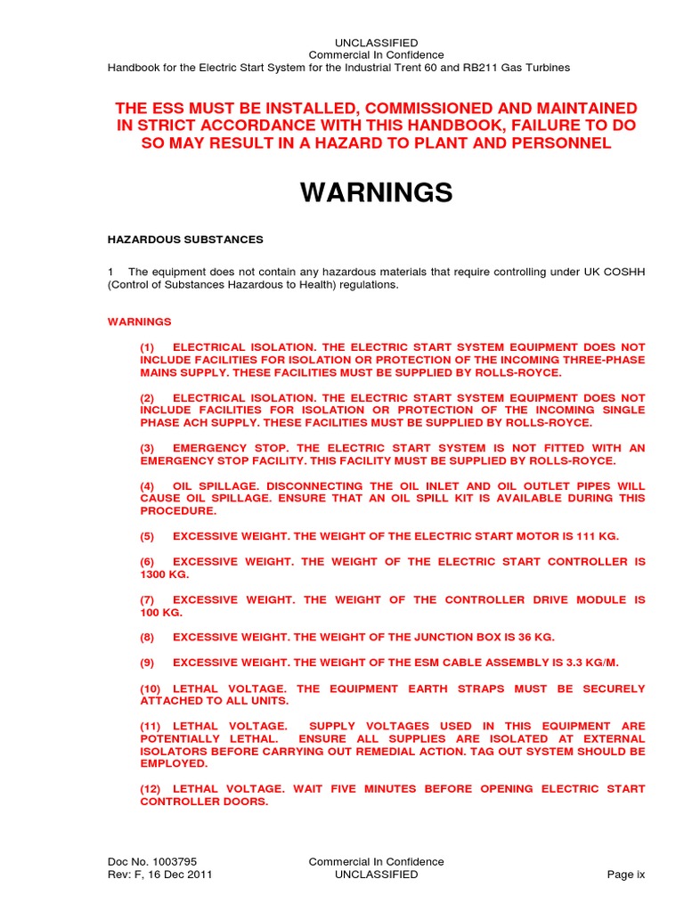 Warnings and Cautions | PDF | Engines | Electrical Connector