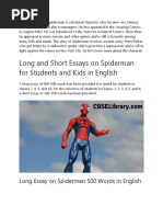 Spiderman (Peter Parker) | PDF | Spider Man | Characters Created