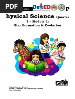 Q3 G11 Physical Science Module 1 | PDF | Stars | Star Formation