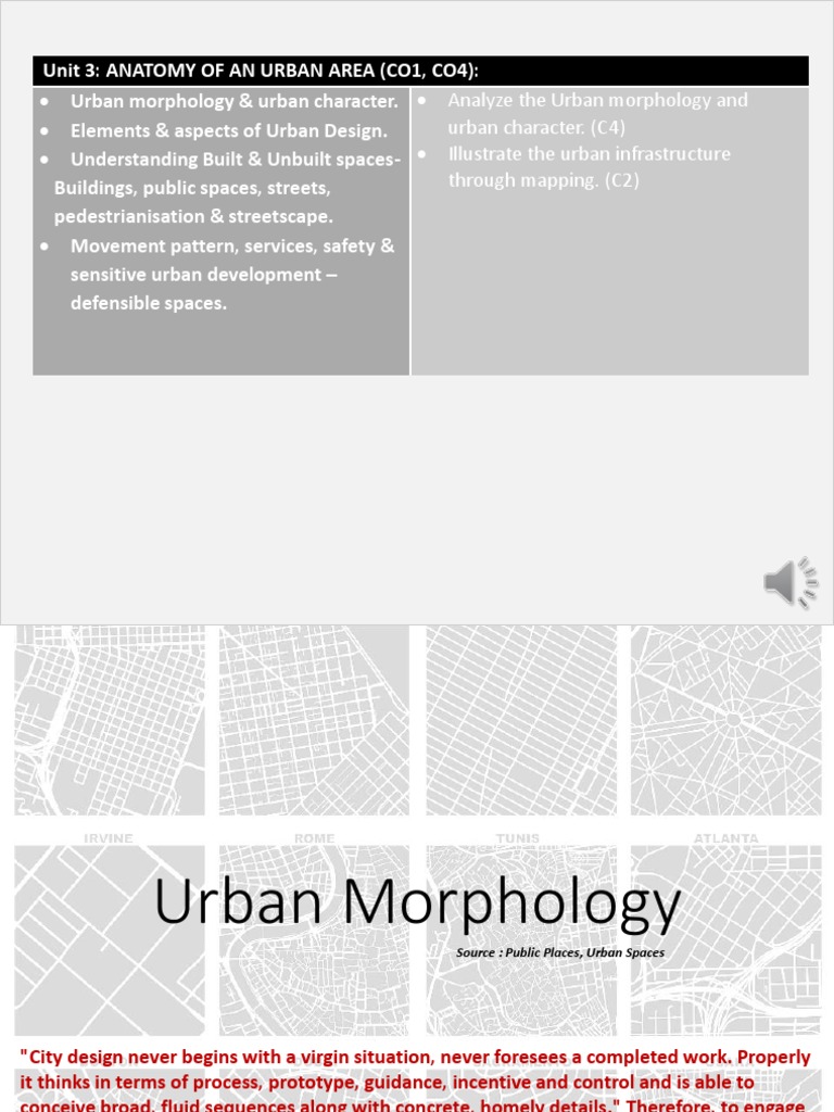 Morphology & Urban Design Elements | PDF | Urban Design | Landscape