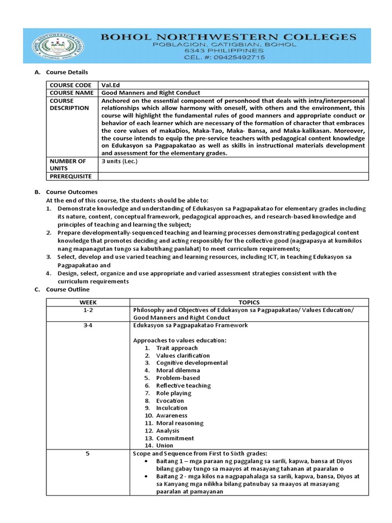 Val Ed | PDF | Curriculum | Pedagogy